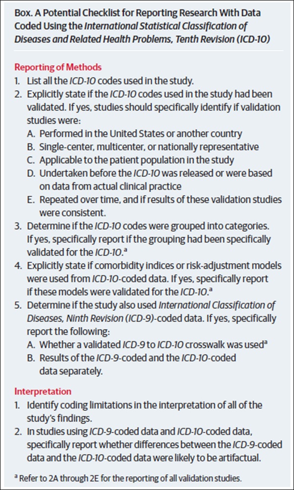 미국, ICD-10 코드로의 전환에 따른 문제 제기