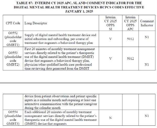 미국, 2025년 의사수가에 ‘디지털 정신건강 치료 기기(Digital Mental Health Treatment Devices ...
